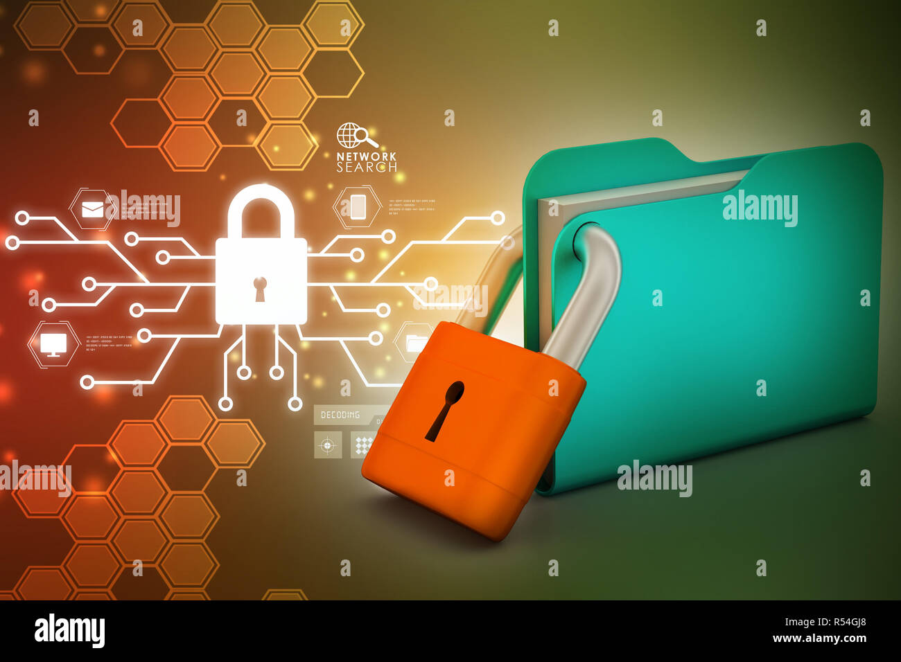 Locked folder icon hi-res stock photography and images - Alamy