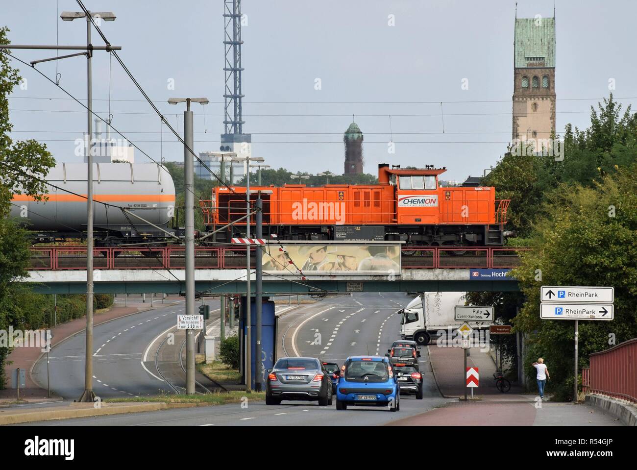 A freight train on 16.08.2018 in Duisburg - Germany. | usage worldwide ...