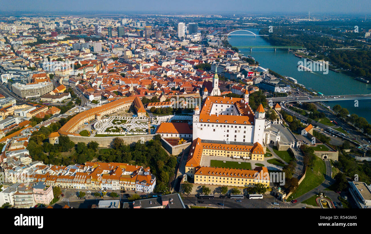 Bratislava Castle or Bratislavský hrad, Bratislava, Slovakia Stock ...