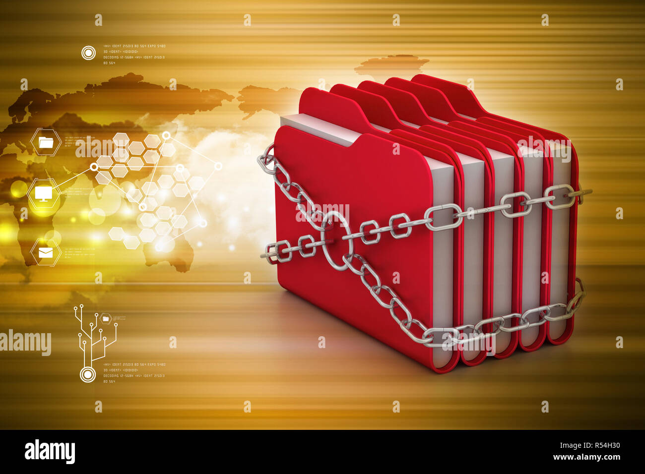 folder locked by chains Stock Photo - Alamy