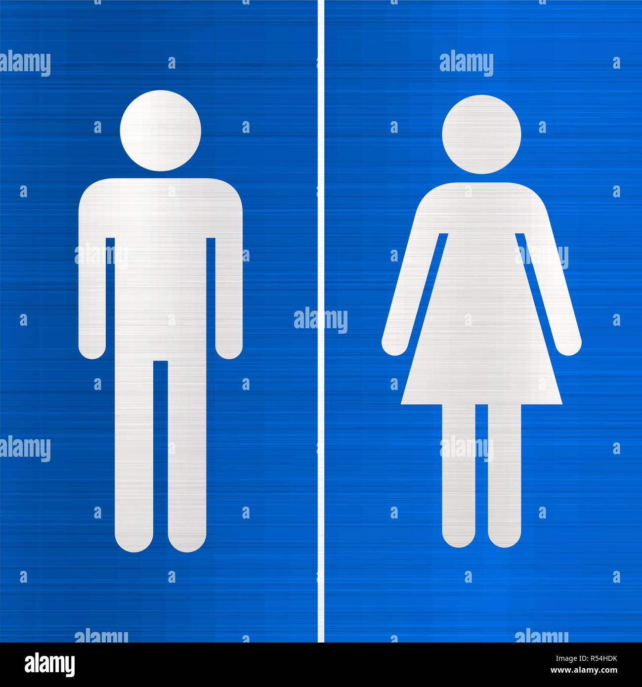 toilet sign blue wc Stock Photo - Alamy