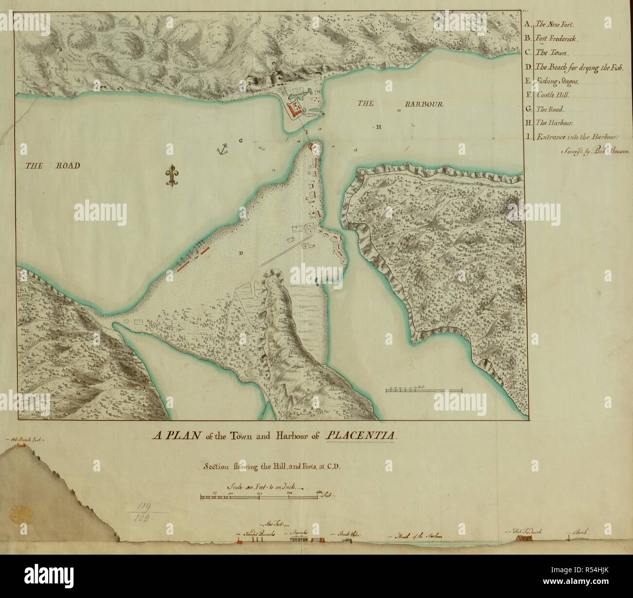 A plan of the Town and Harbour of Placentia. A PLAN of the Town and ...