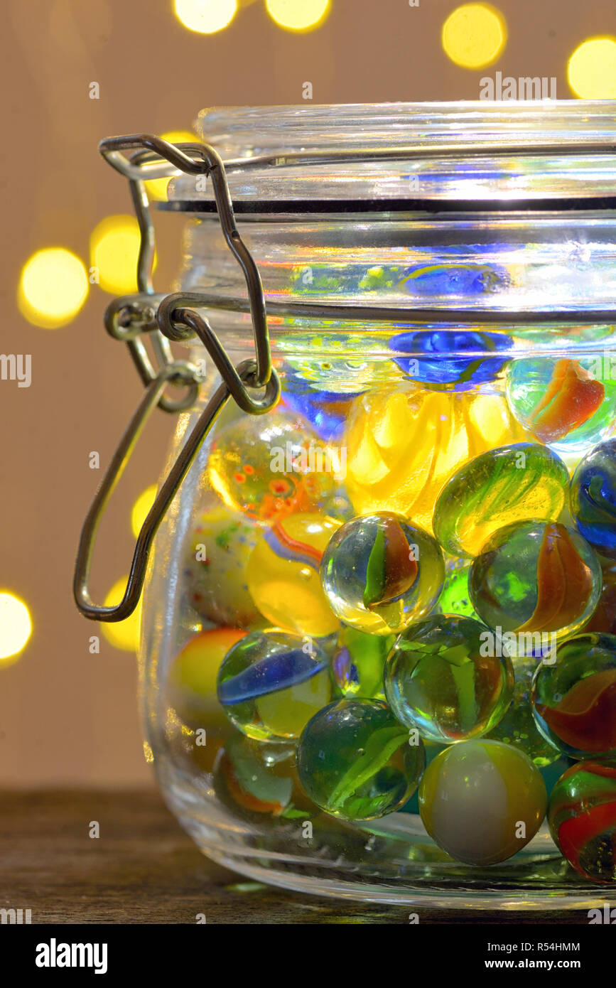 Jar of marbles hi-res stock photography and images - Alamy