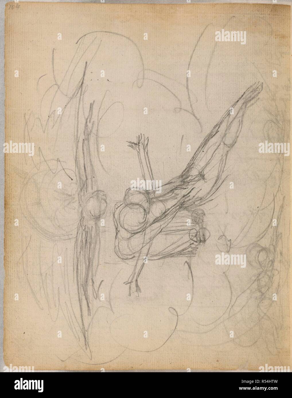 Sketch of the Trinity. Notebook of William Blake. England; circa 1787 ...