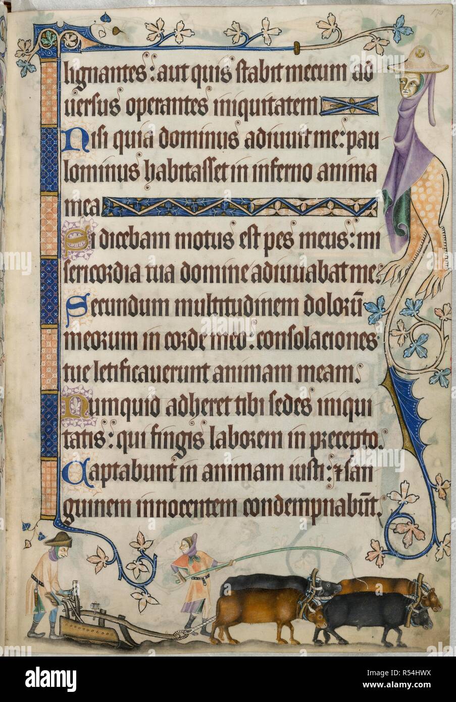 Luttrell psalter plough hi-res stock photography and images - Alamy