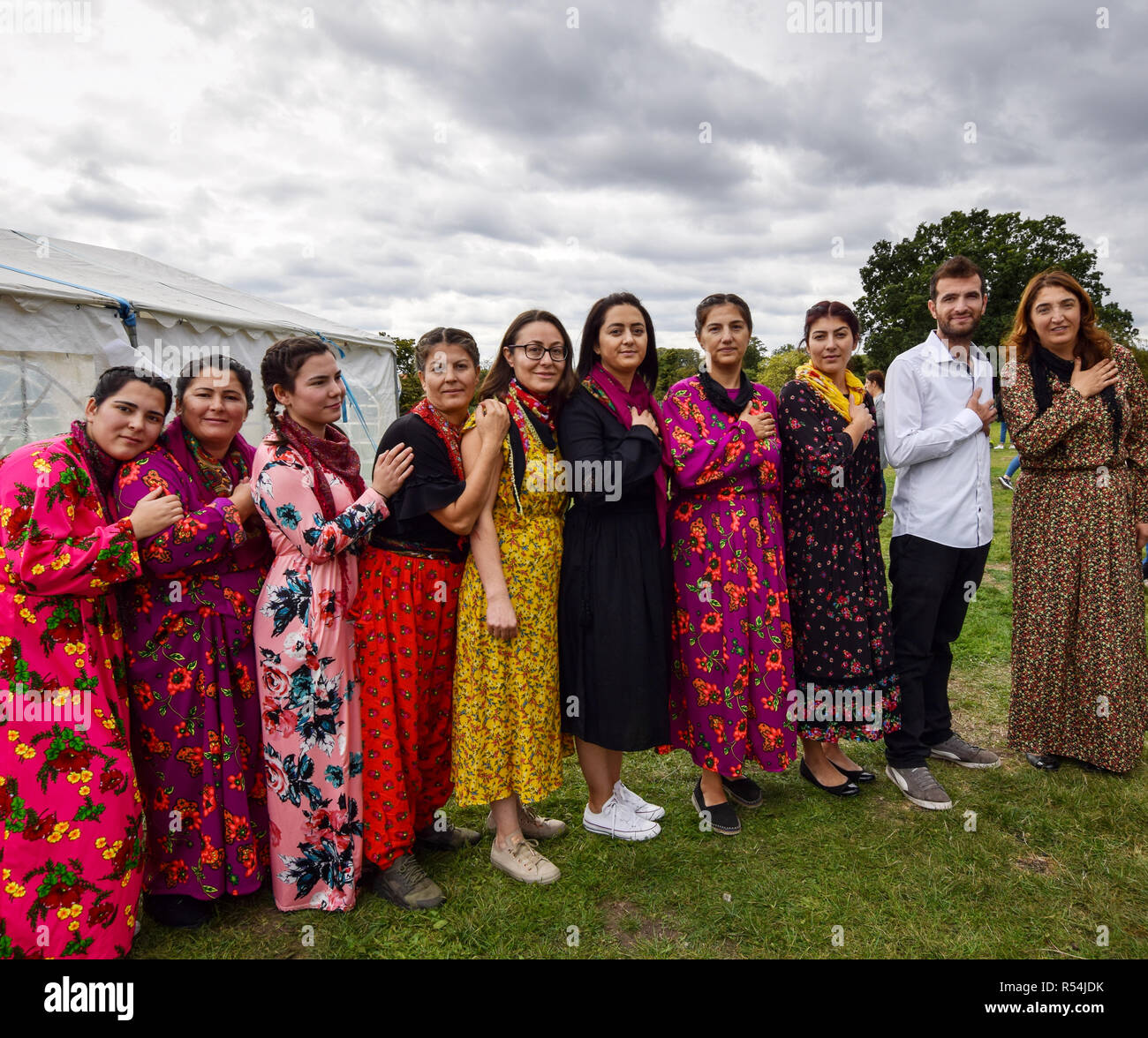Alevi people living in London doing religious ritual called semah ...