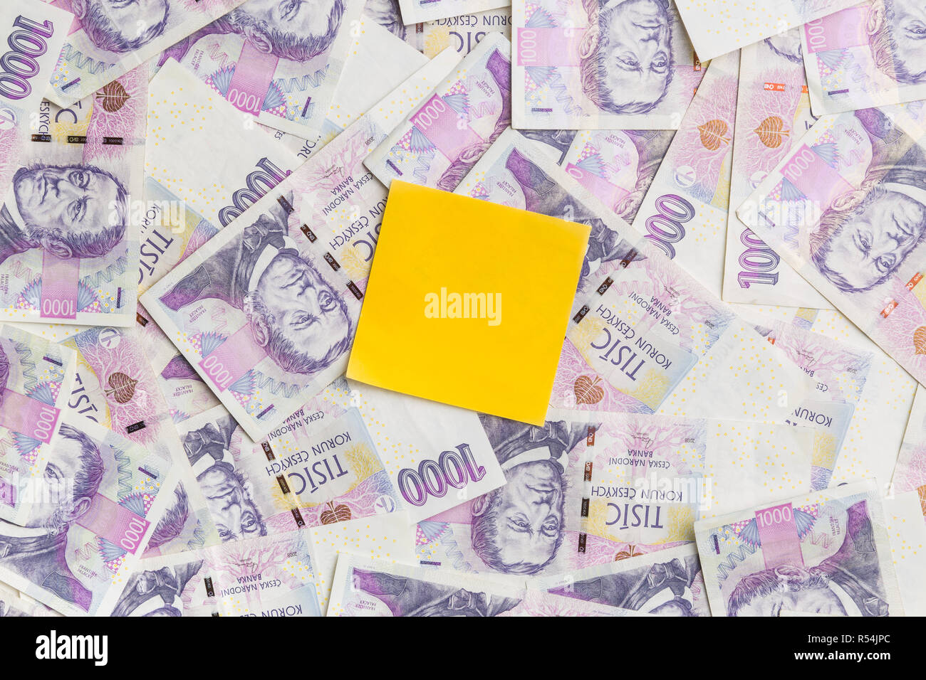 Czech paper money Stock Photo - Alamy