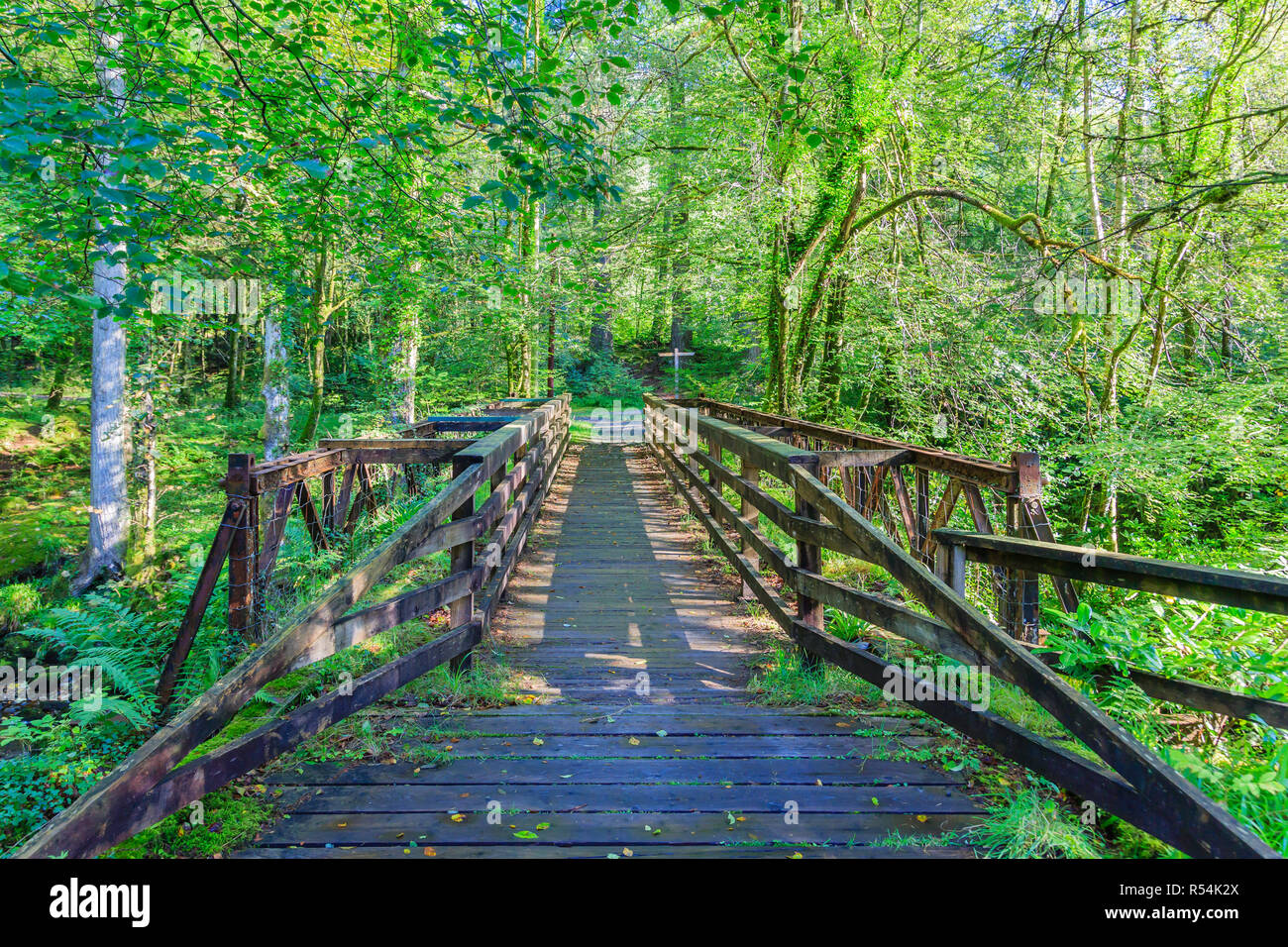 Old timber footbridge hi-res stock photography and images - Alamy