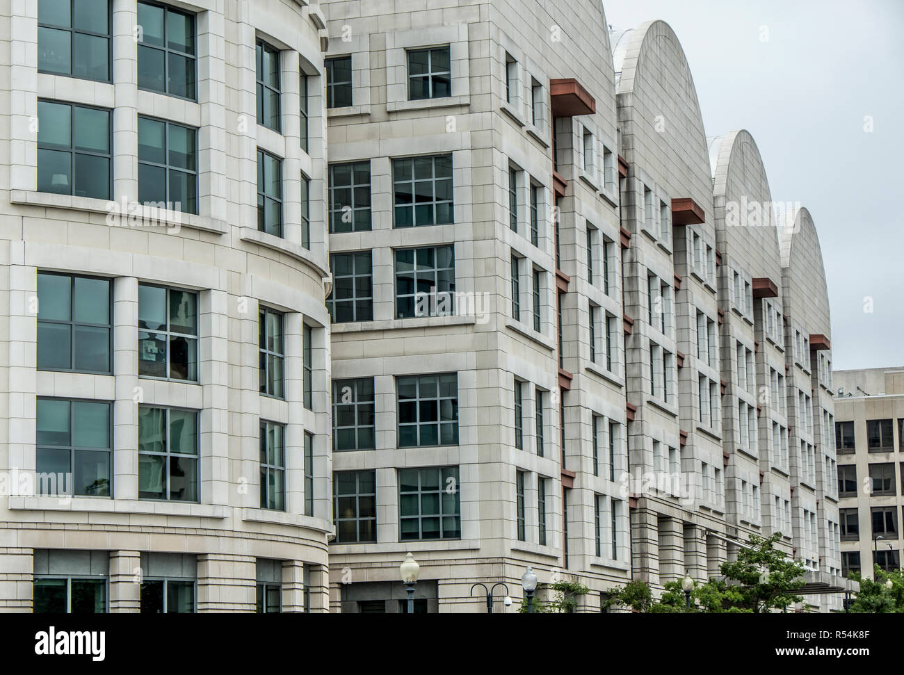 Washington DC, modern buildings with windows. United States Stock Photo ...