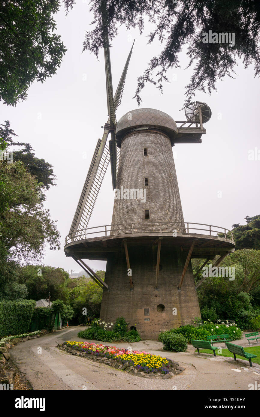 Windmill used historically for pumping water for the irrigation of ...