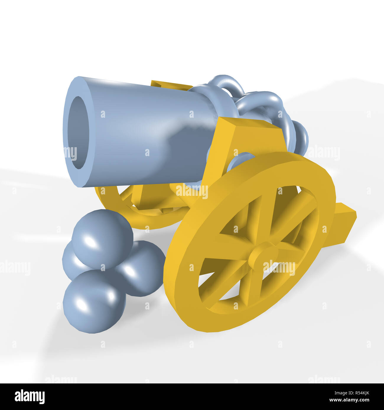 cartoon cannon isolated Stock Photo - Alamy