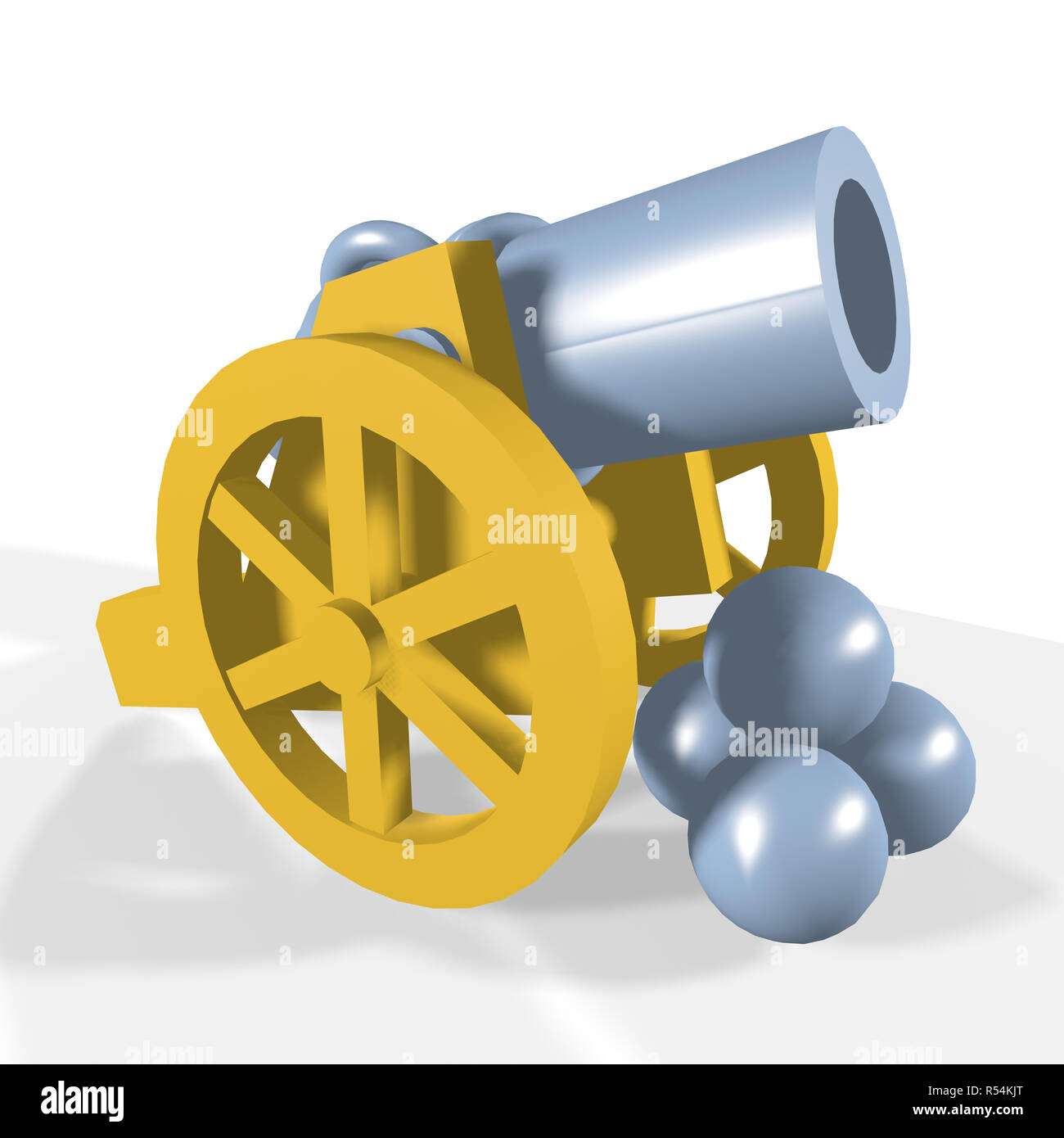 cartoon cannon isolated Stock Photo - Alamy