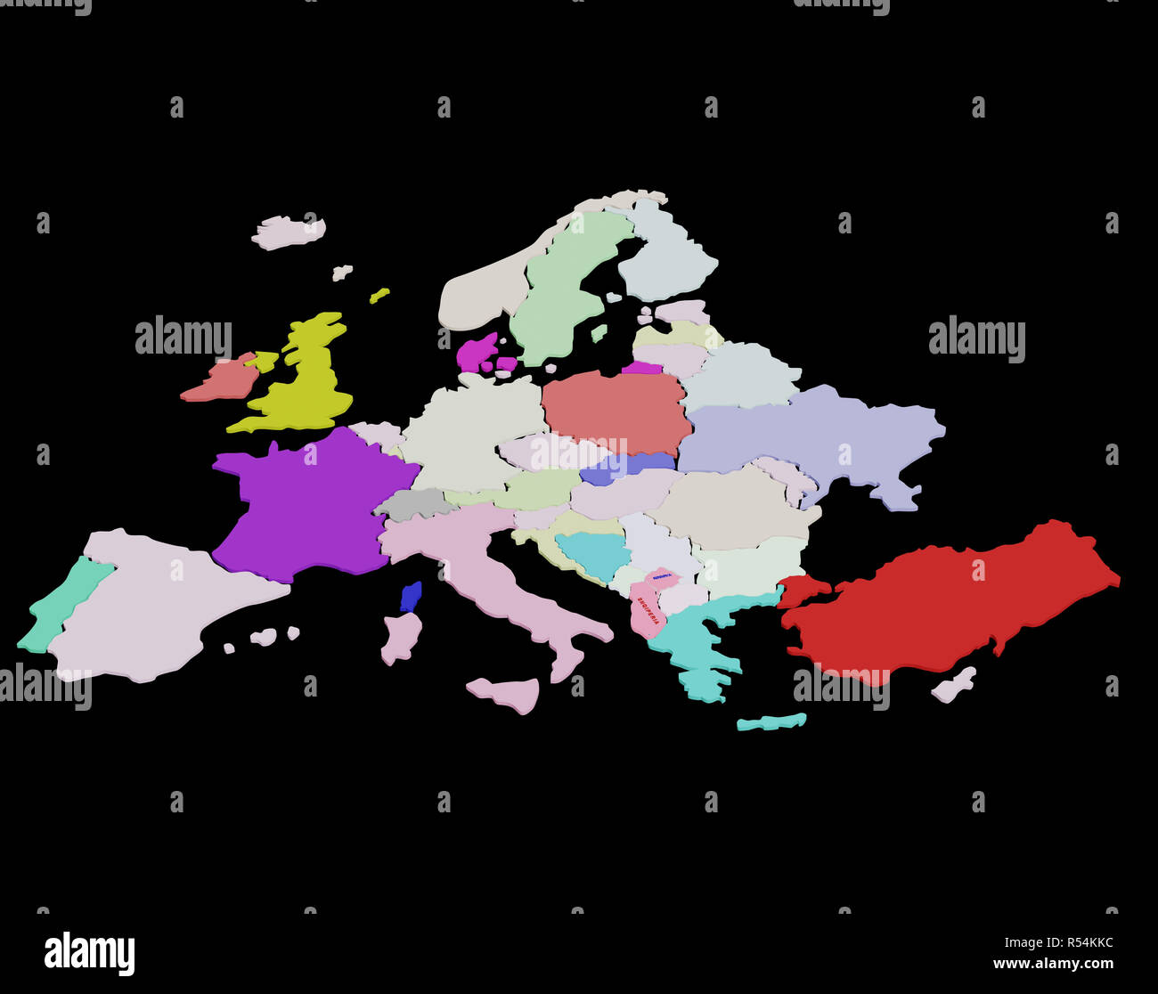 europe map optional Stock Photo - Alamy