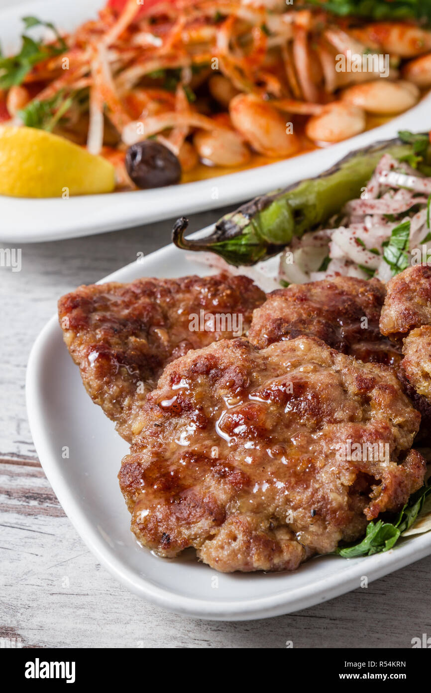 Meatball Plate Cooked and Served Stock Photo - Alamy