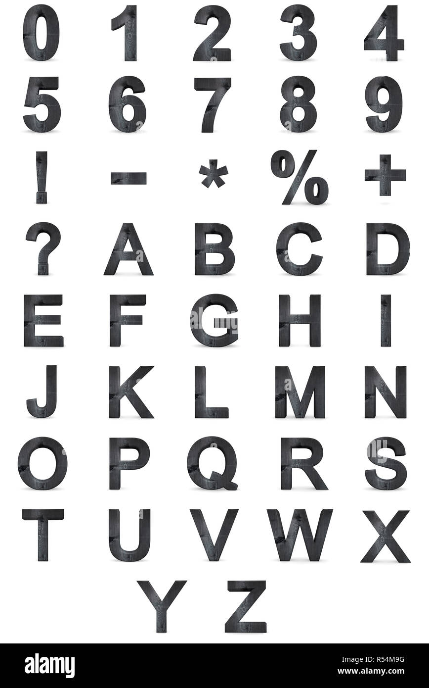 English Alphabet With Serial Number