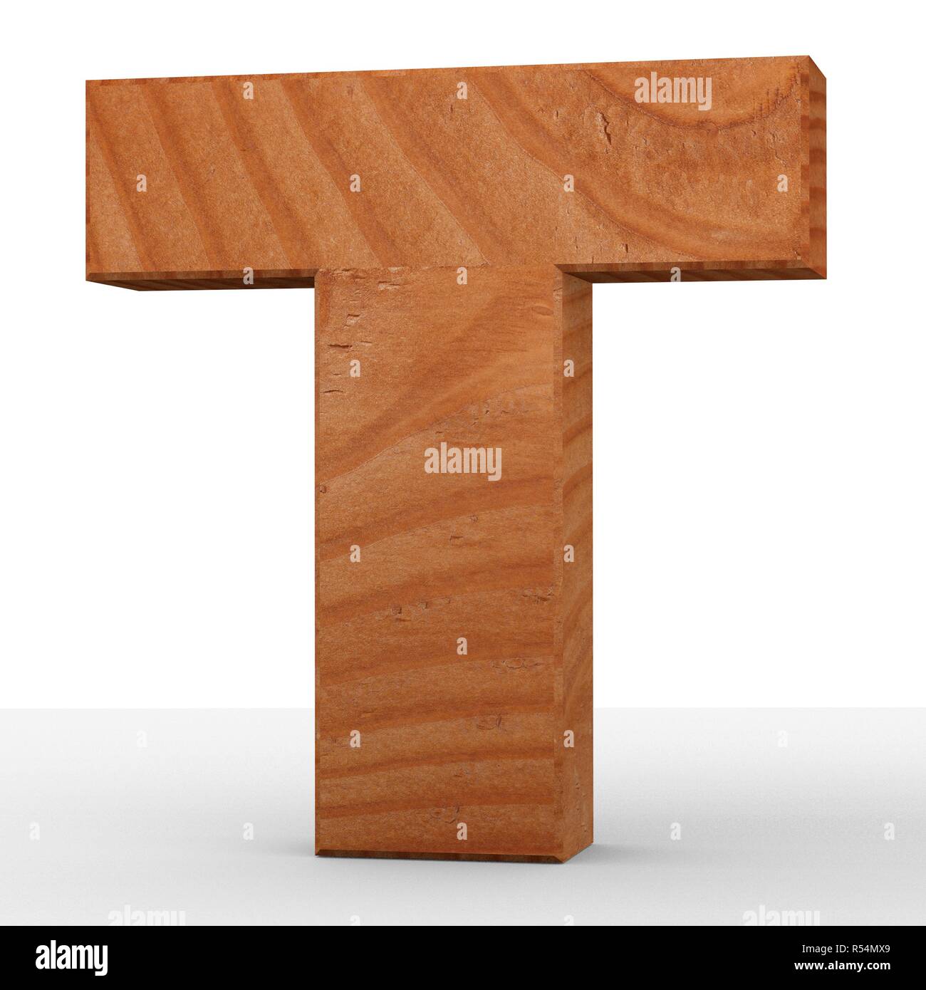 3D decorative wooden Alphabet, capital letter T Stock Photo - Alamy