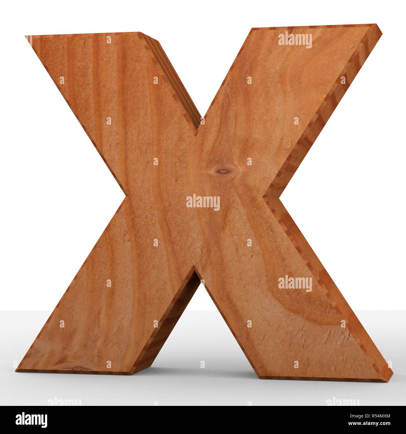 3D decorative wooden Alphabet, capital letter X Stock Photo - Alamy