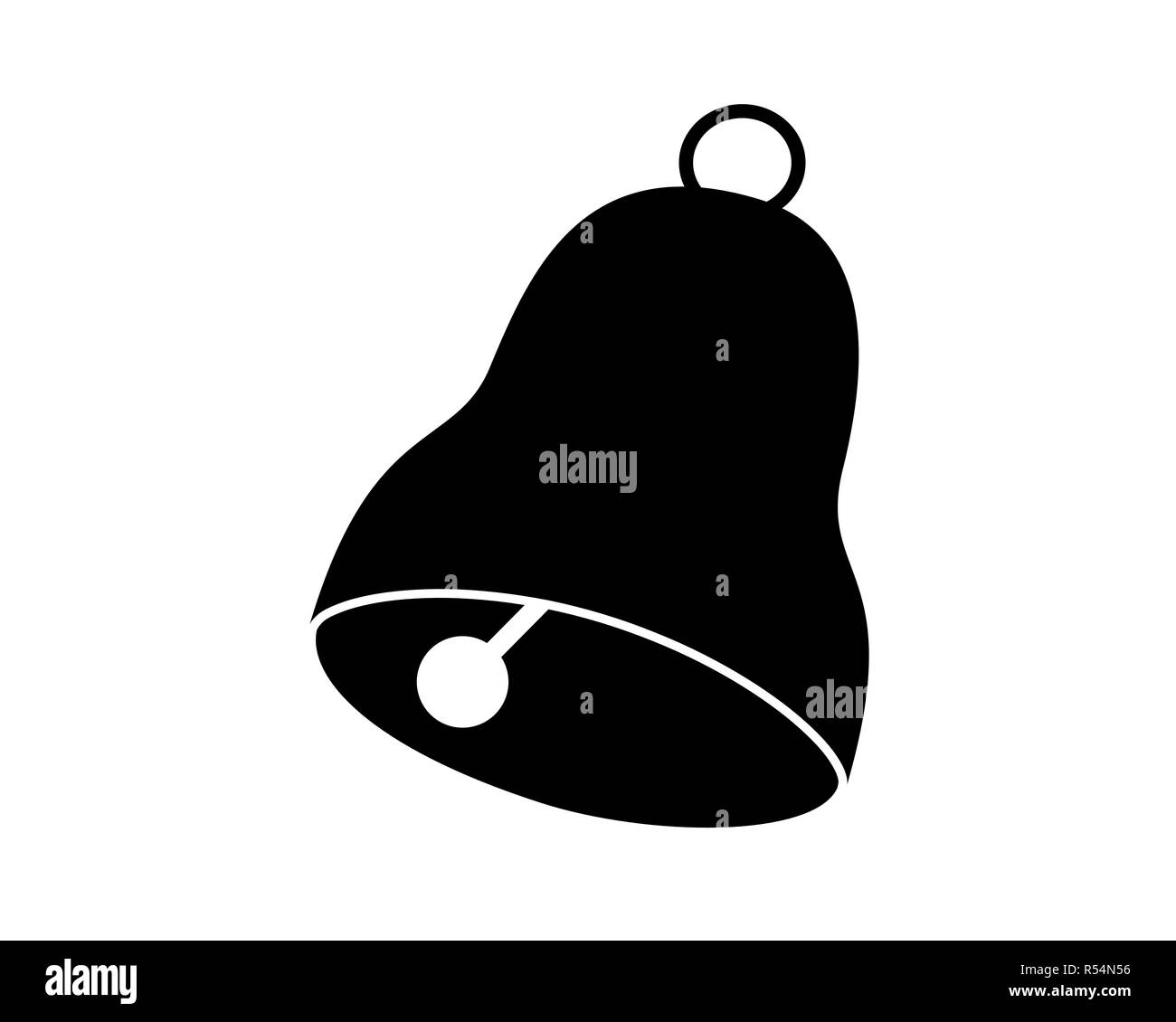 Bell silhouette Black and White Stock Photos & Images - Alamy