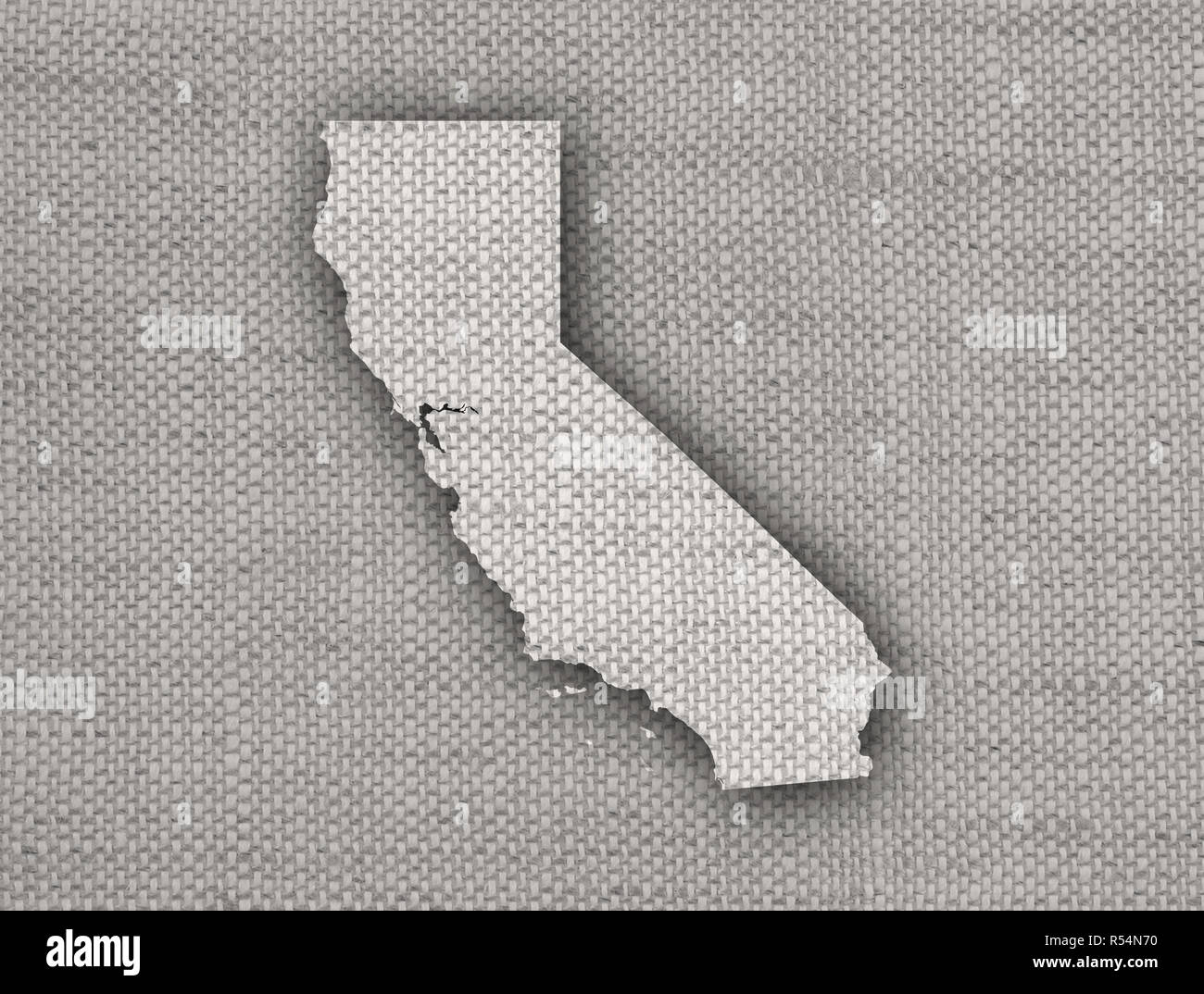 California map shape hi-res stock photography and images - Alamy