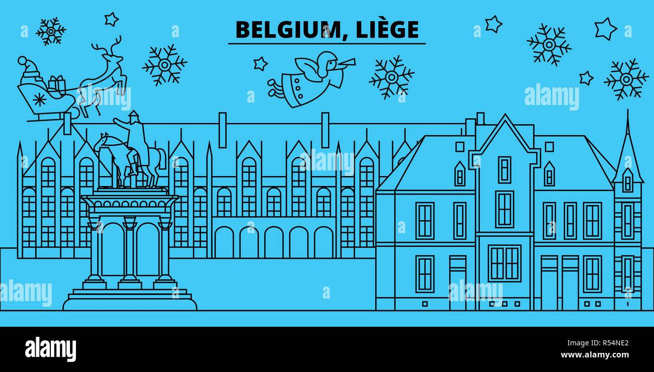Liege belgium winter Stock Vector Images - Alamy