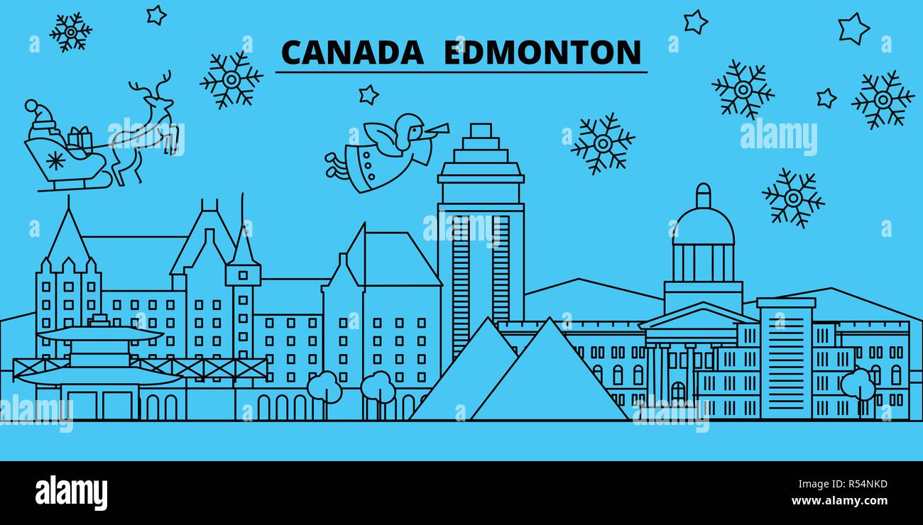 Edmonton winter skyline hi-res stock photography and images - Alamy