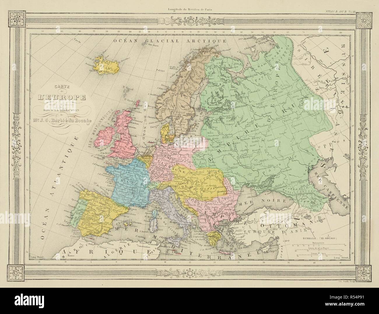 A map of Europe. Atlas: AmeÌ rique Septentrionale, AmeÌ rique MeÌ ...