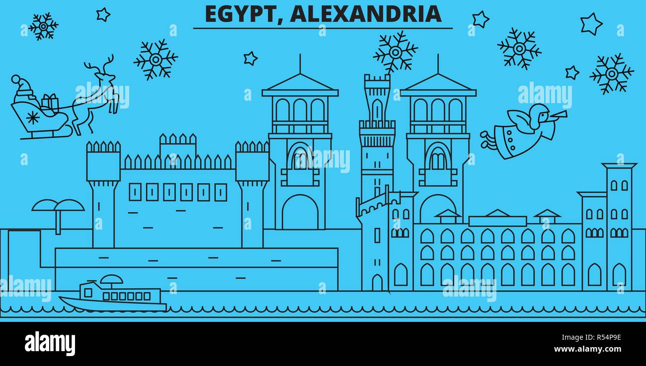 Alexandria egypt skyline Stock Vector Images - Alamy