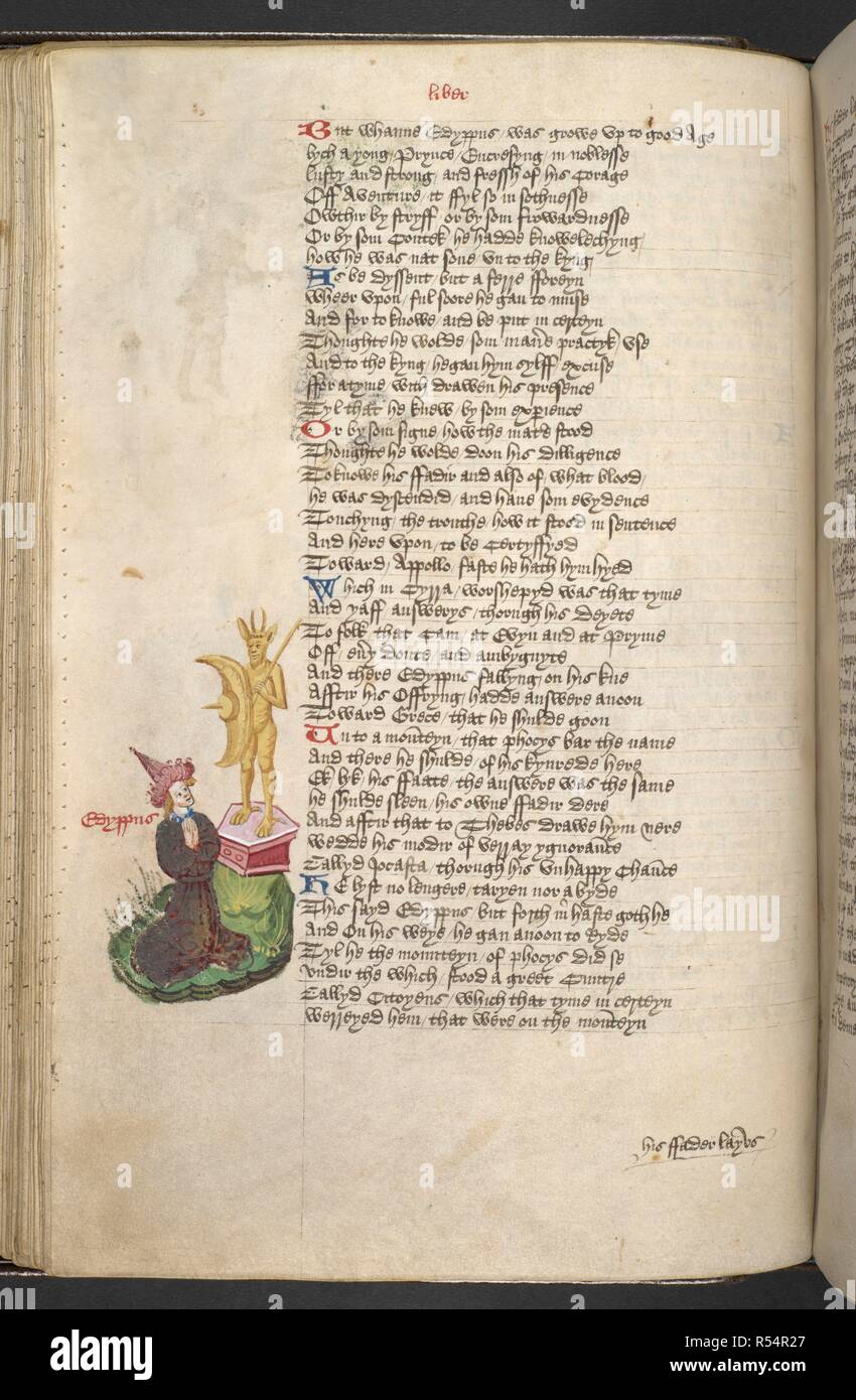 Oedipus consulting the Oracle of Delphi to find out about his parentage ...