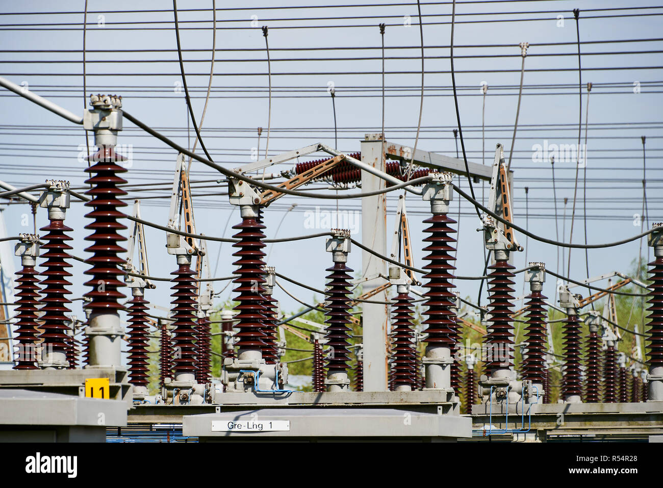 Electric line pole model hi-res stock photography and images - Alamy