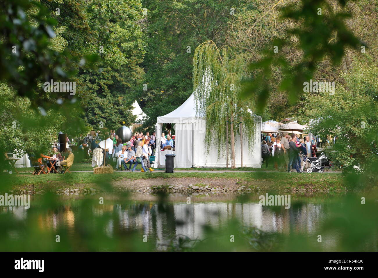 Evergreen Country Look in Herrenhausen Gardens Hanover Germany Stock ...