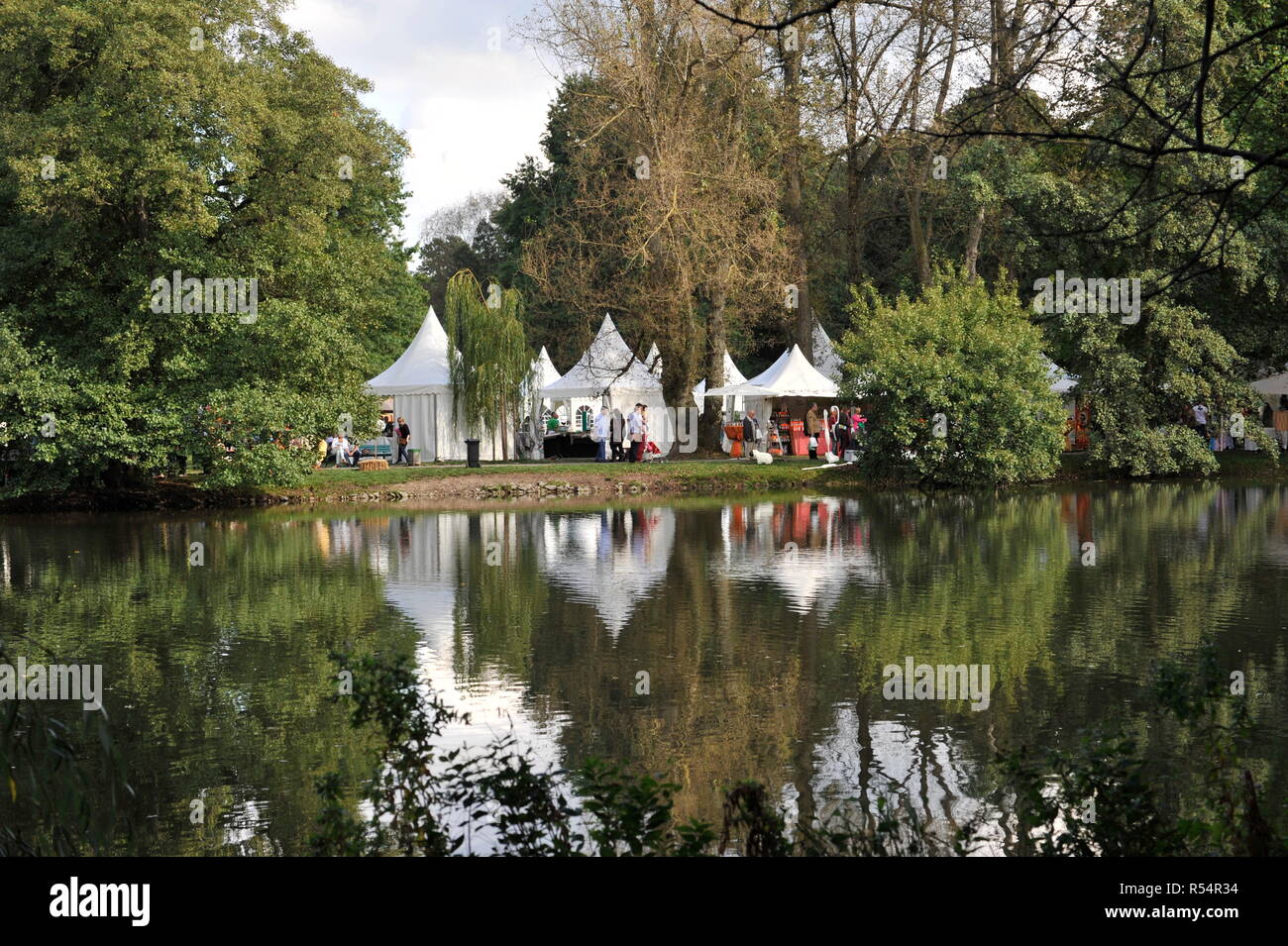 Evergreen Country Look in Herrenhausen Gardens Hanover Germany Stock ...