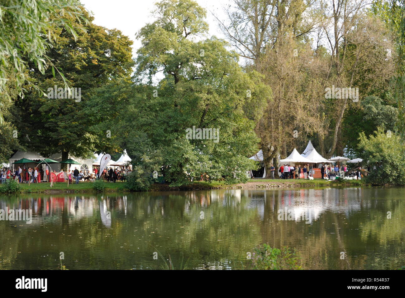 Evergreen Country Look in Herrenhausen Gardens Hanover Germany Stock ...