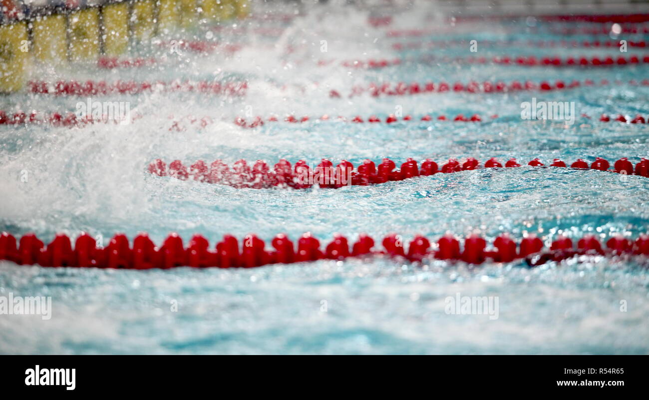 storm in a swimming pool close to Stock Photo - Alamy