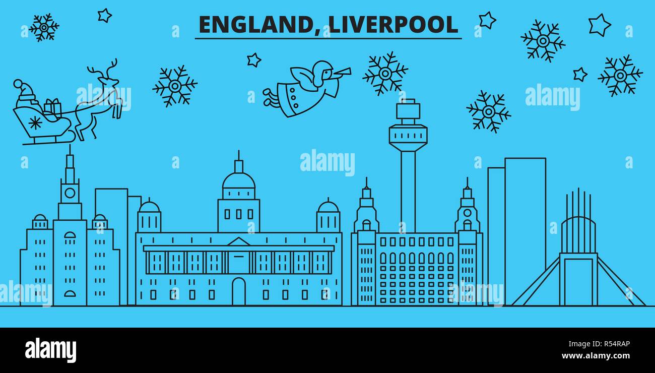 Liverpool city skyline silhouette vector hi-res stock photography and ...