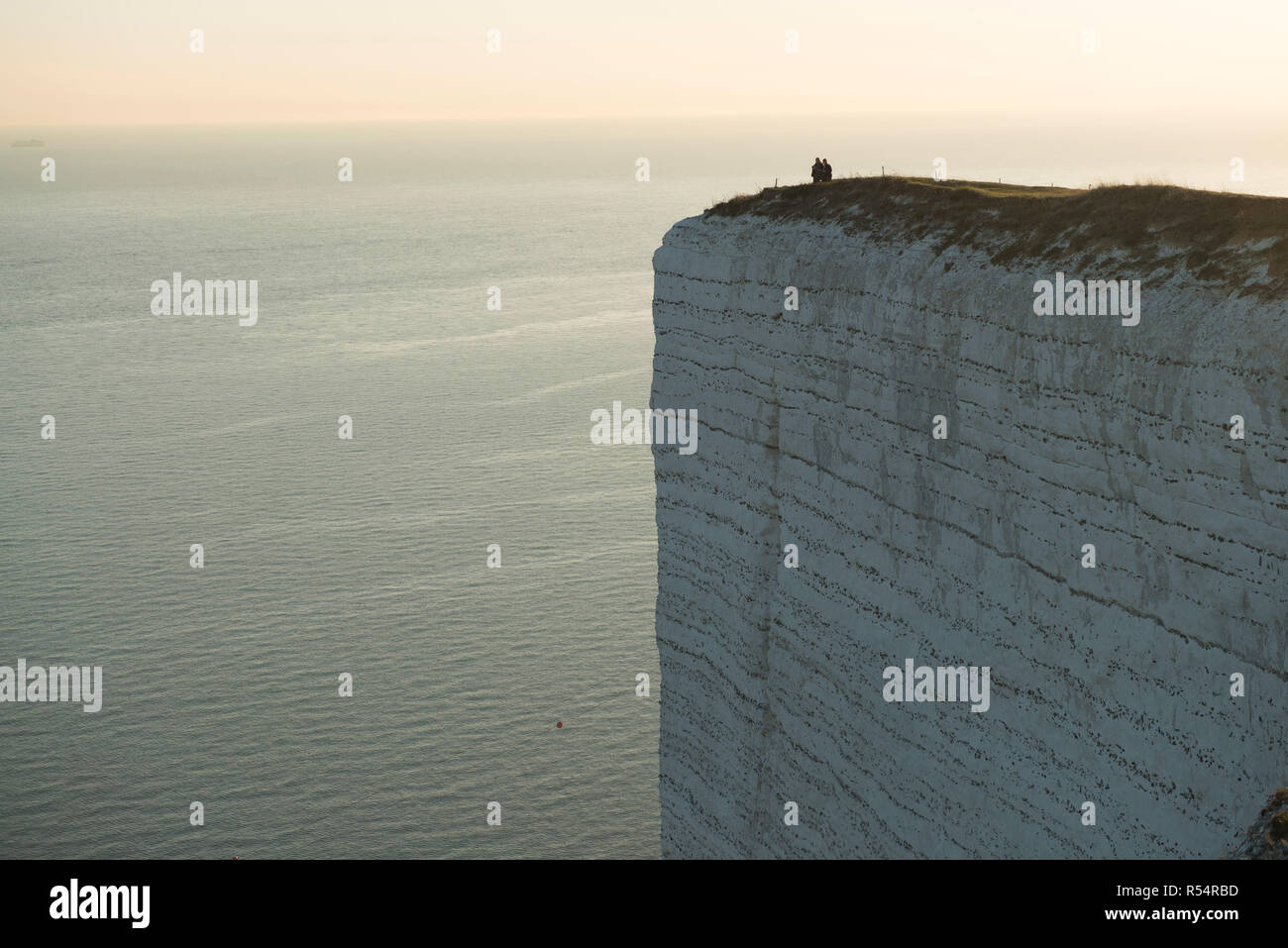Beachy Head, on the UK south coast, a lot of suicides jump from cliff ...