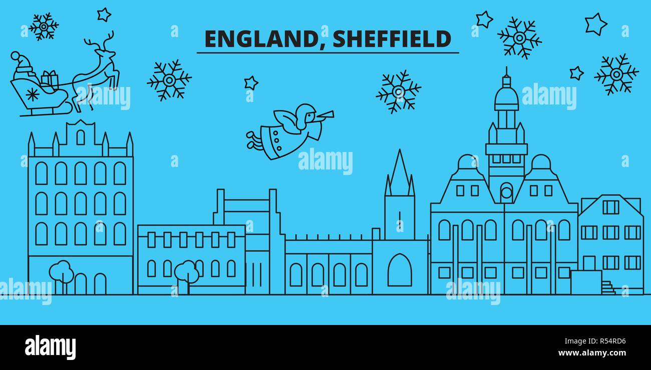 Sheffield city skyline silhouette vector hi-res stock photography and ...