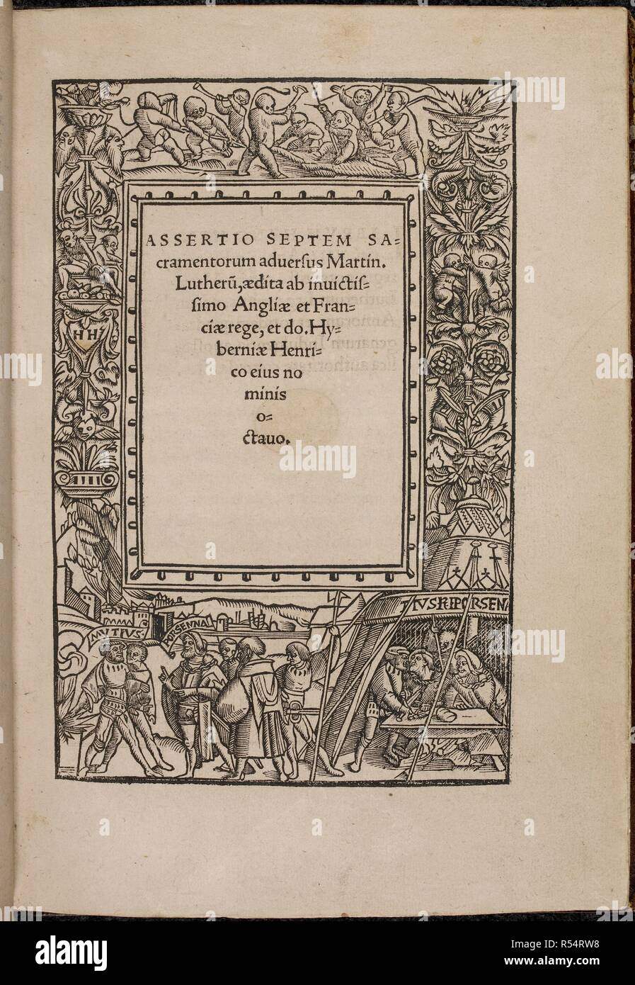 Title page of 'Libello huic regio hÃ¦c insunt...'. Libello huic regio ...