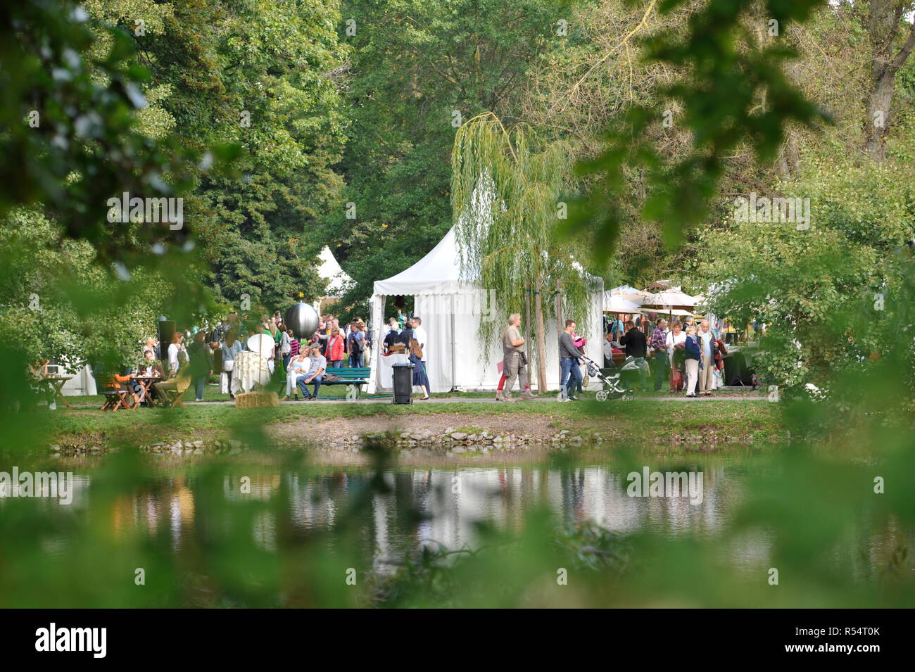 Evergreen Country Look in Herrenhausen Gardens Hanover Germany Stock ...