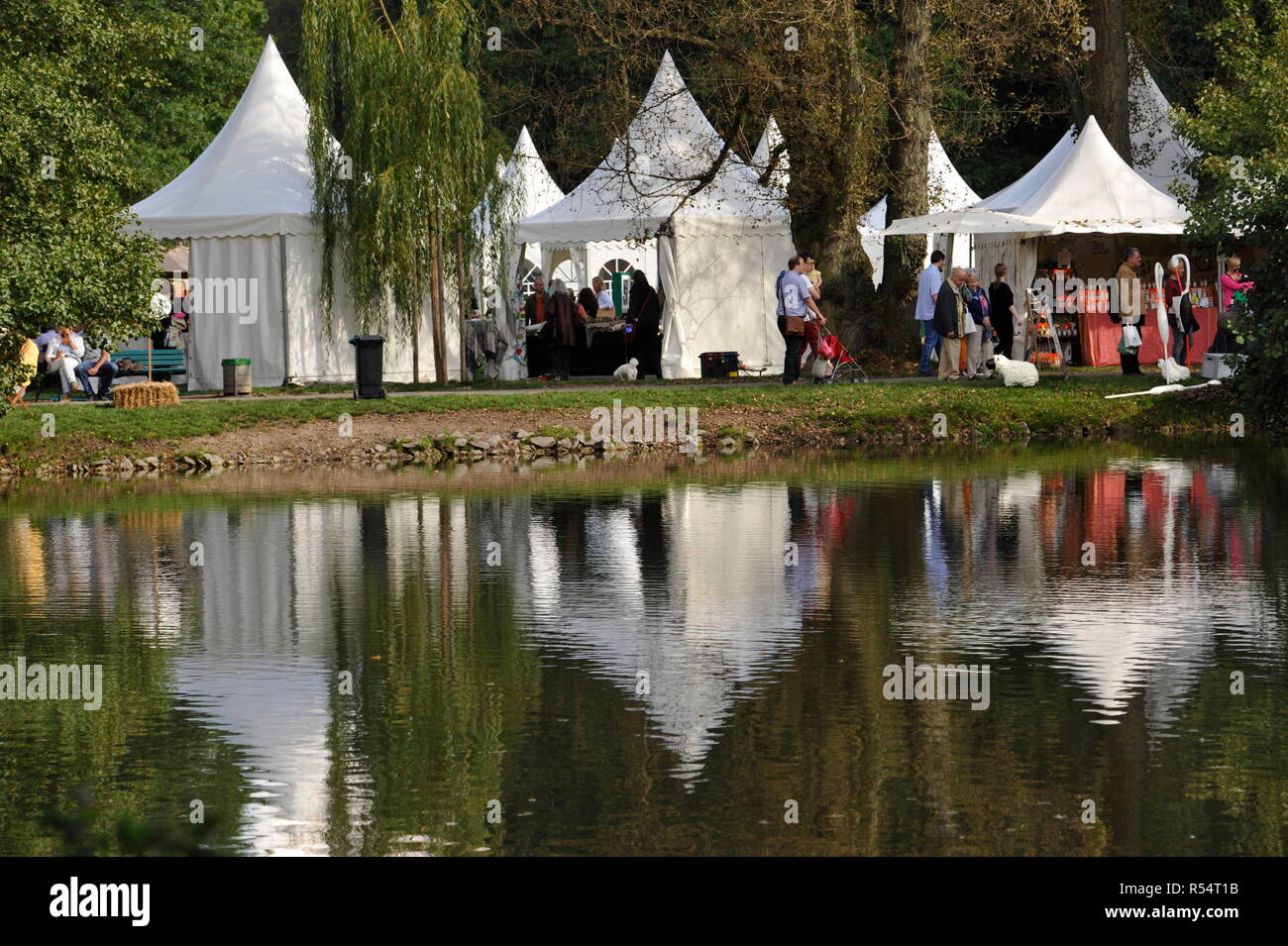 Evergreen Country Look in Herrenhausen Gardens Hanover Germany Stock ...