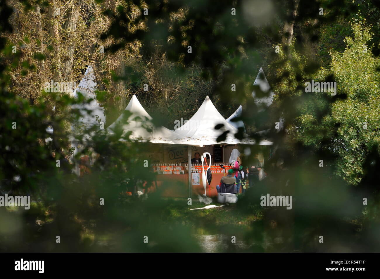 Evergreen Country Look in Herrenhausen Gardens Hanover Germany Stock ...