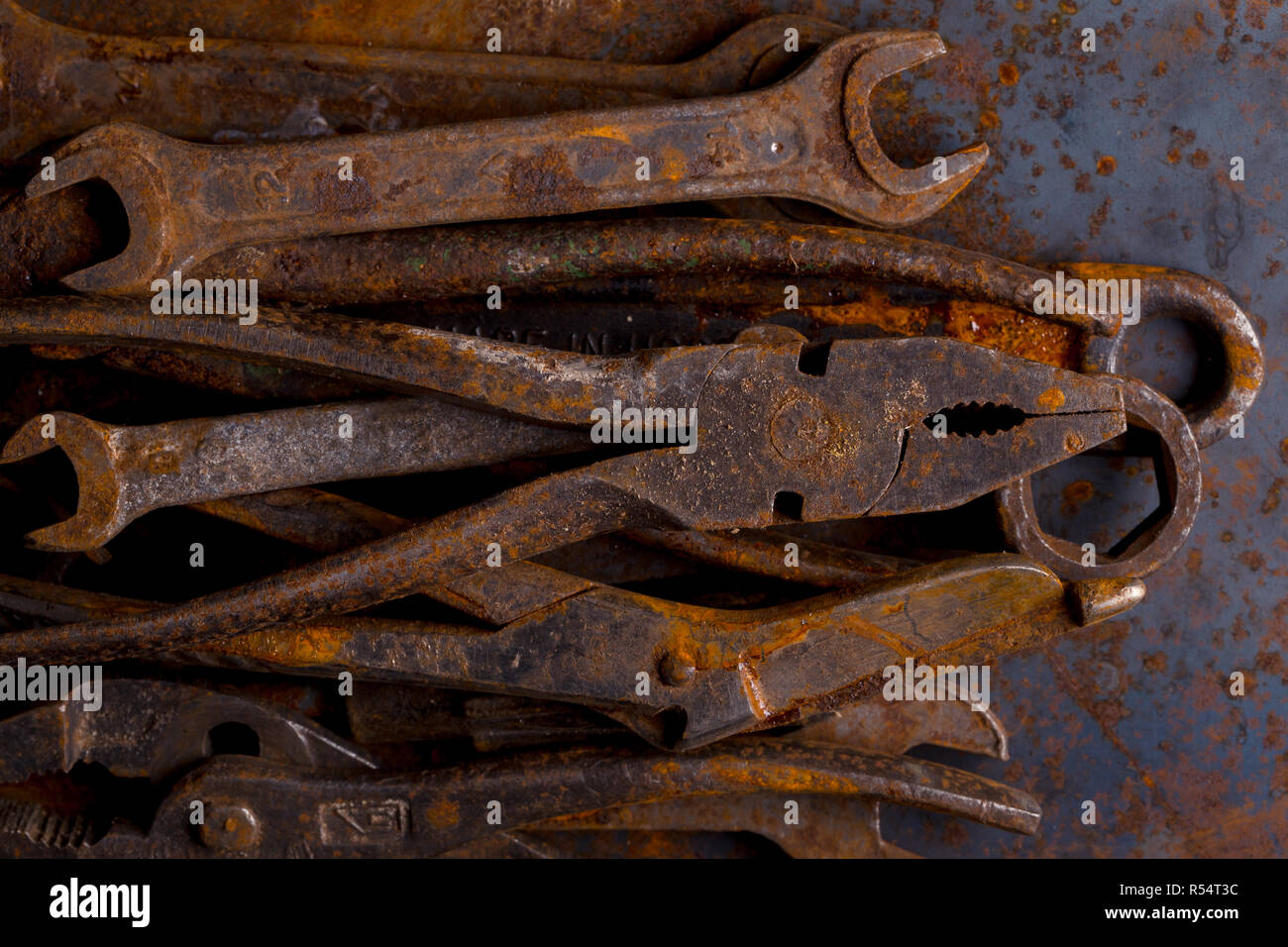 Old rusty tools Stock Photo - Alamy