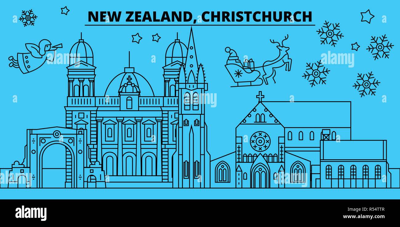 Christchurch new zealand winter Stock Vector Images - Alamy