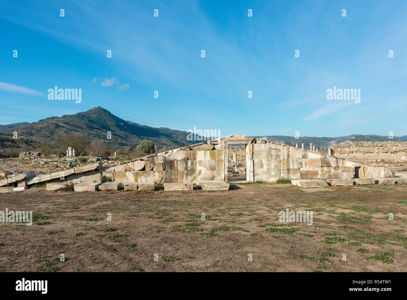 The ancient site of Magnesia on the Meander, located 19 km of Ephesus ...
