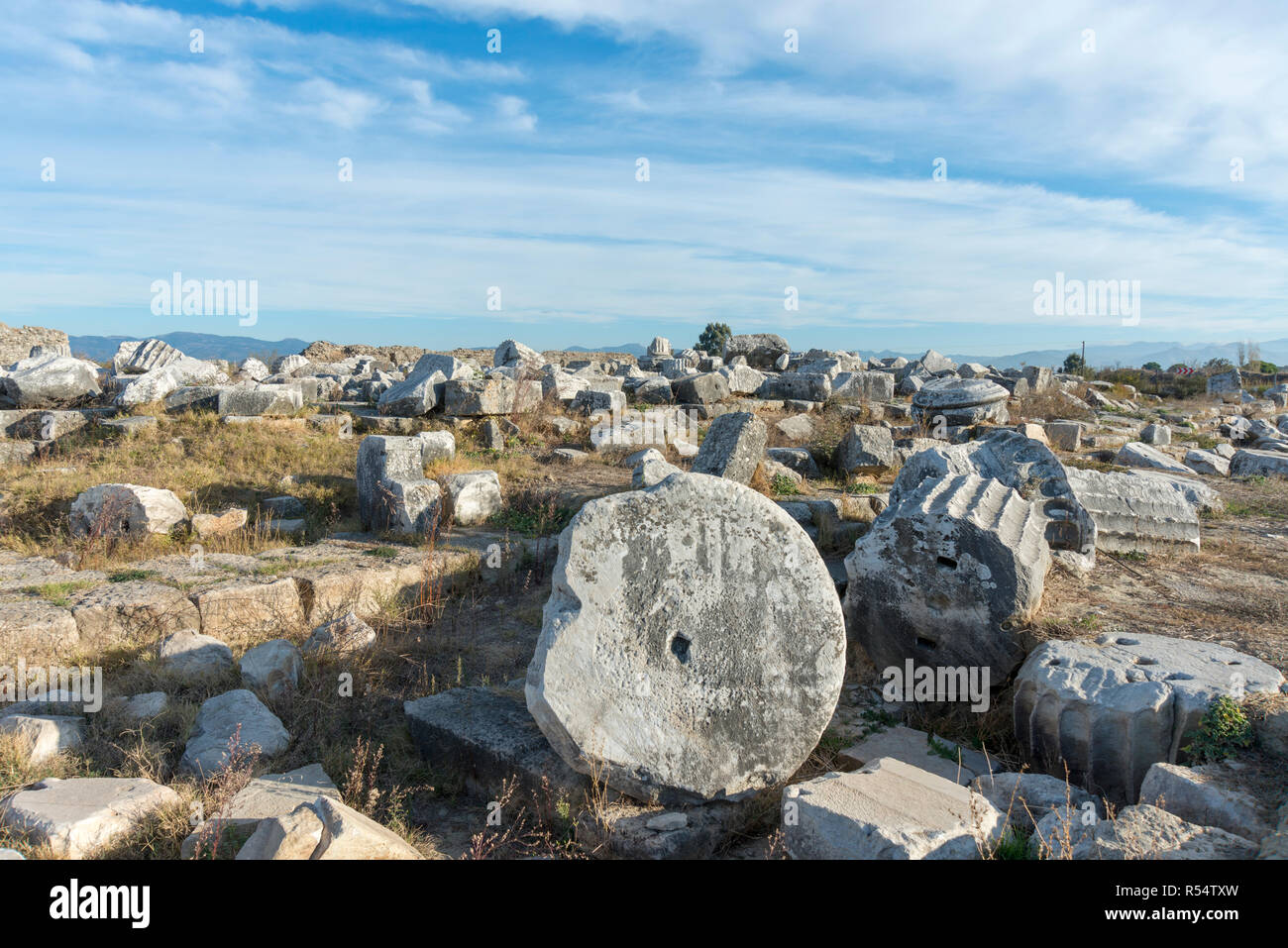 The ancient site of Magnesia on the Meander, located 19 km of Ephesus ...