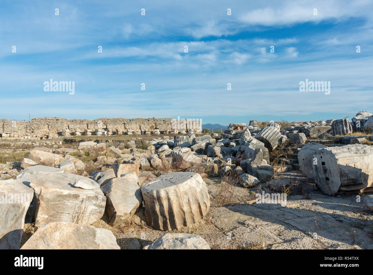 The ancient site of Magnesia on the Meander, located 19 km of Ephesus ...