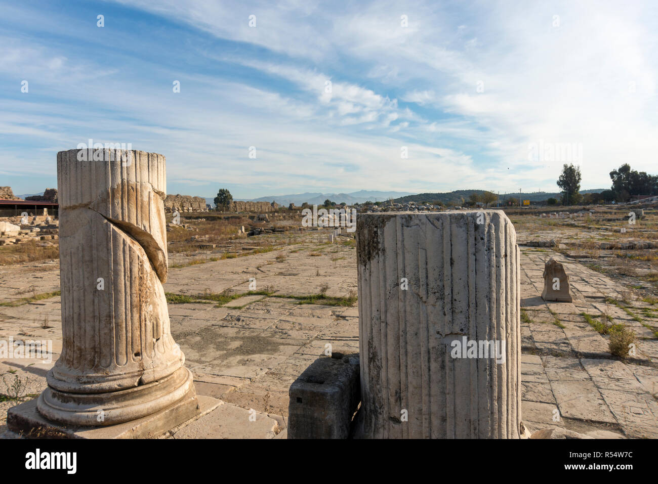 The ancient site of Magnesia on the Meander, located 19 km of Ephesus ...