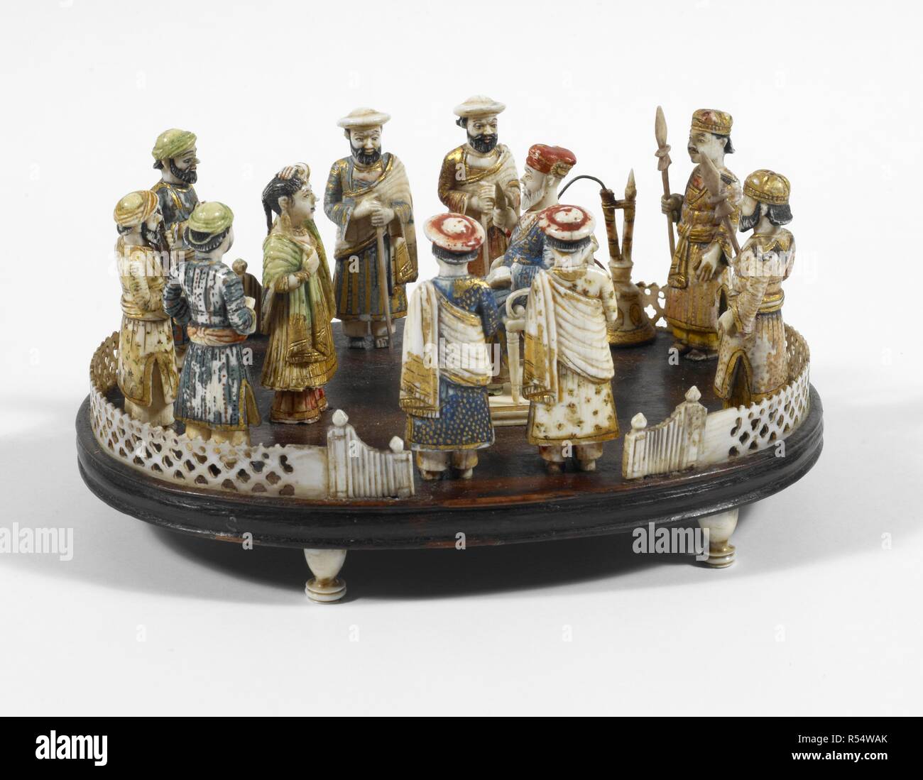 Ivory model of Akbar Shah II with musicians. Source: Foster 1062 Stock ...