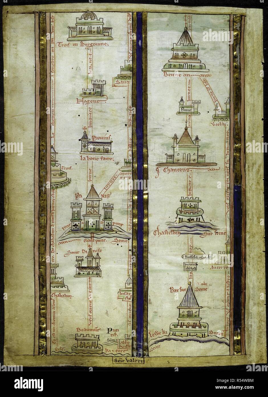 Medieval london map hi-res stock photography and images - Alamy