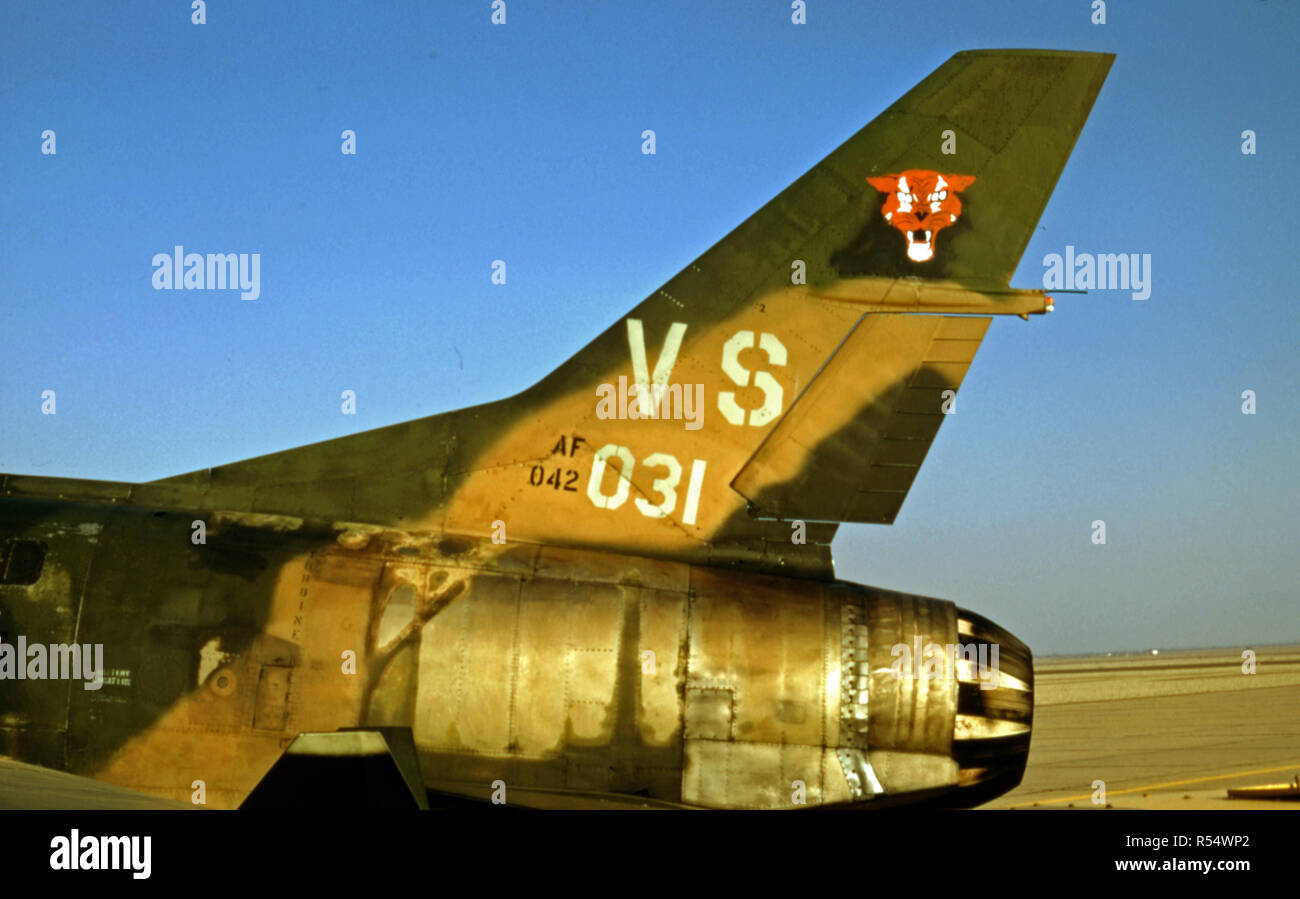 United States Air Force North American F-100C Super Sabre Stock Photo ...