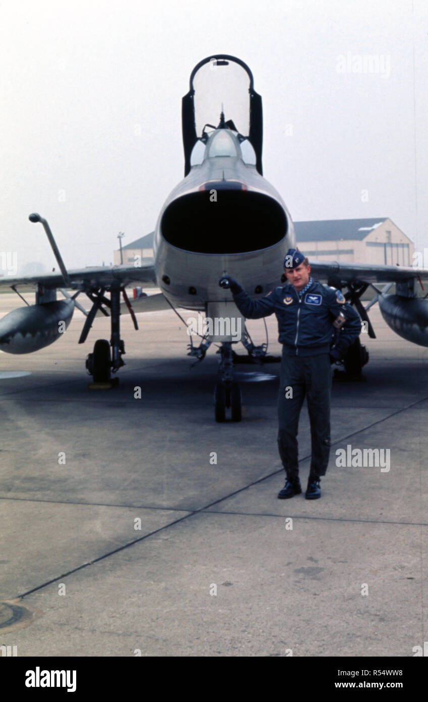 United States Air Force North American F-100C Super Sabre Stock Photo ...
